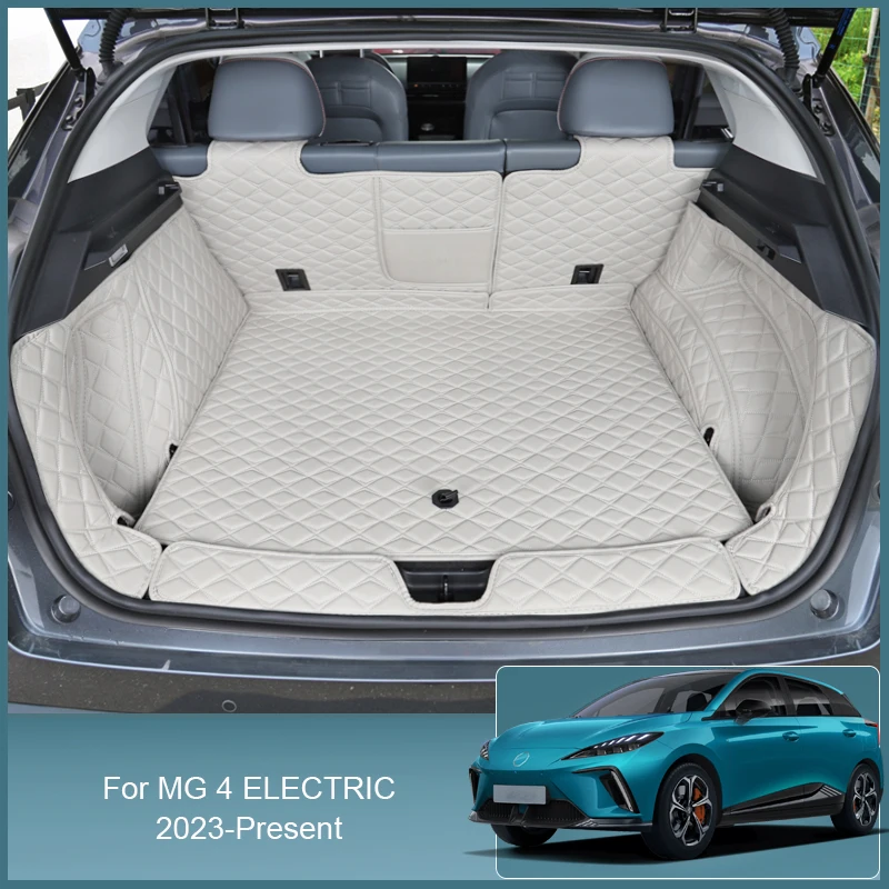 Car-PU-Leather-Trunk-Mat-Rear-Liner-Cargo-For-MG4-Electric-2023-Present ...