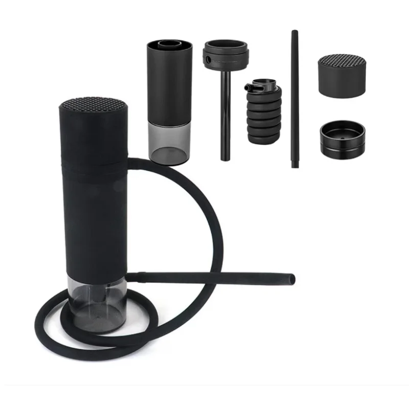 Portable Hookah Set with Chicha Ceramic Bowl Car Outdoor Travel Sheesha ...