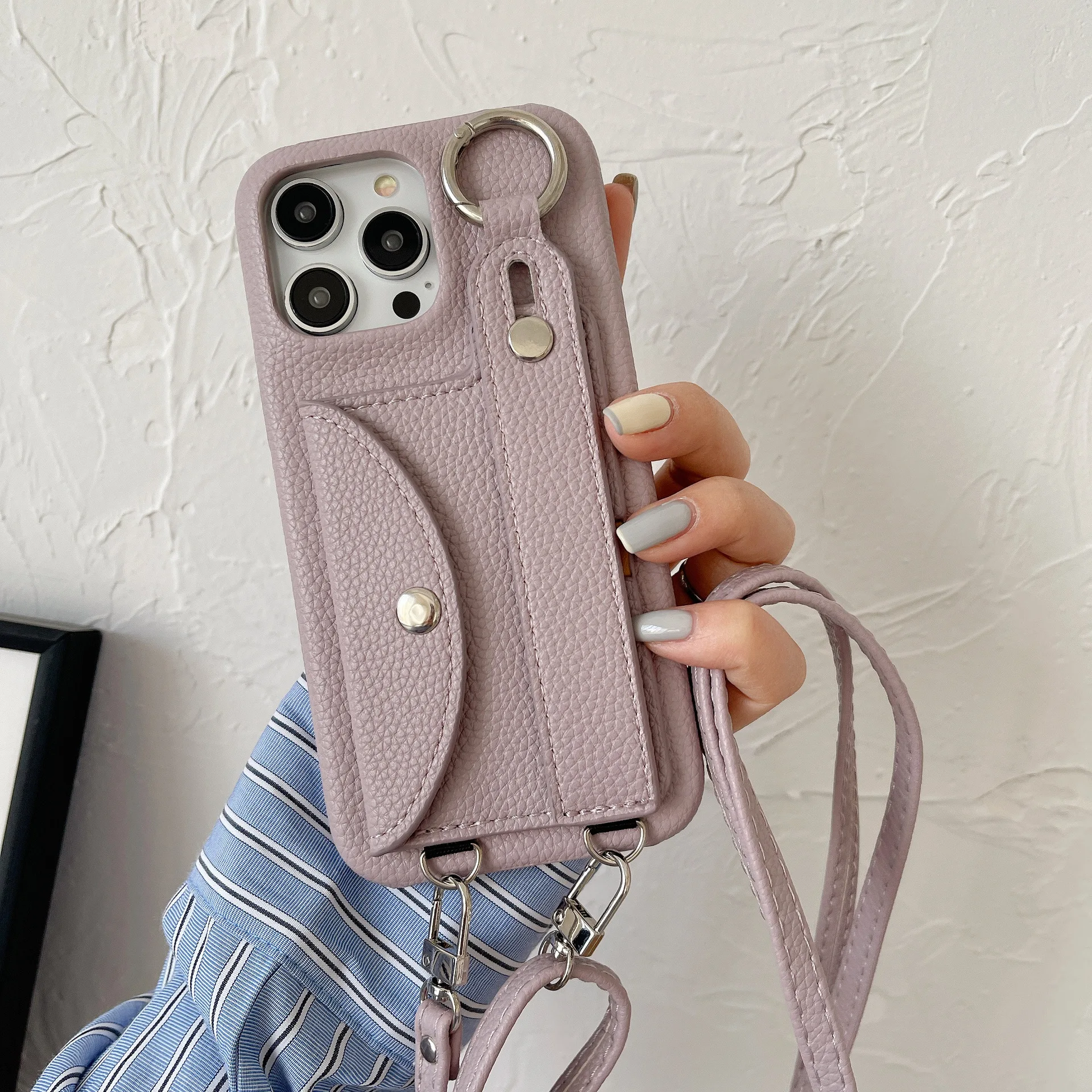 Wrist Strap Crossbody Phone Case For Iphone 13 12 Mini 14 11 Pro Xs Max ...