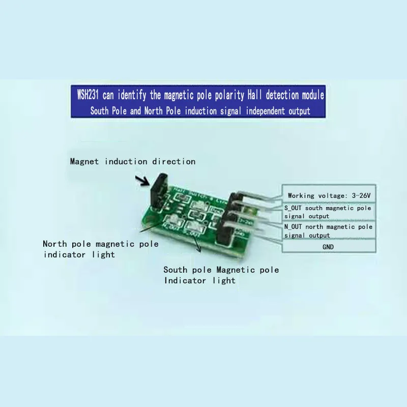 Dual-output-Hall-sensor-switch-module-can-identify-the-magnet-polarity ...