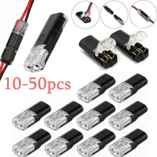 10-50pcs 2 Pin Way Plug Car Conector elétrico impermeável Fio de cabo Conector elétrico ...