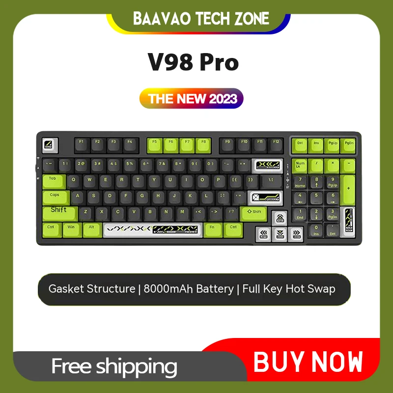 VGN-V98Pro-Mechanical-Keyboard-Wireless-Bluetooth-97Keys-2-4G-Hotswap-Gesket-RGB-Desktop ...