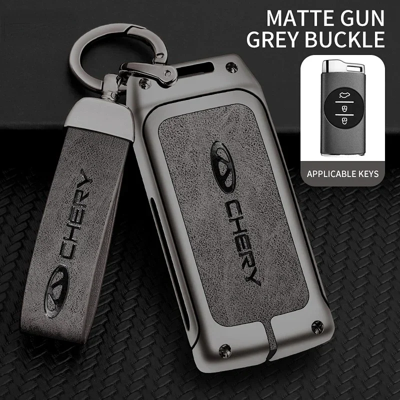 Zinc-Alloy-Car-Key-Remote-Case-Cover-Shell-Fob-para-Chery-Tiggo-4-5X-7 ...