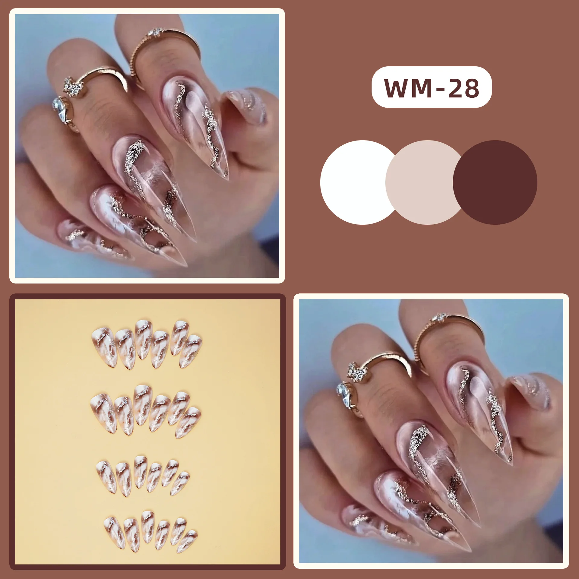 Stiletto Nails With Cross