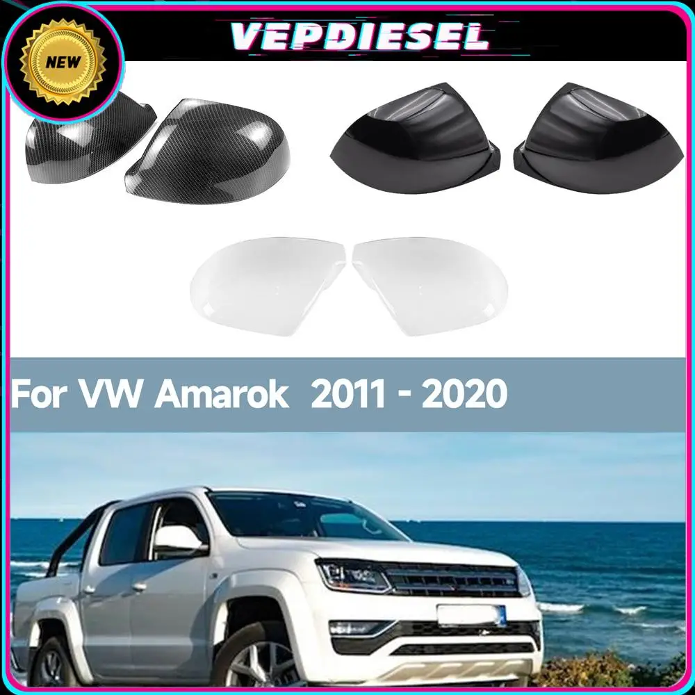 2PCS-Car-Rearview-Mirror-Cover-Side-Wing-Mirror-Cap-For-VW-Amarok-V6-2H ...