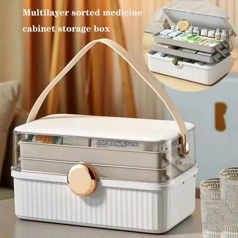 Medical-Storage-Box-Household-Large-Capacity-Grocery-Storage-Box ...
