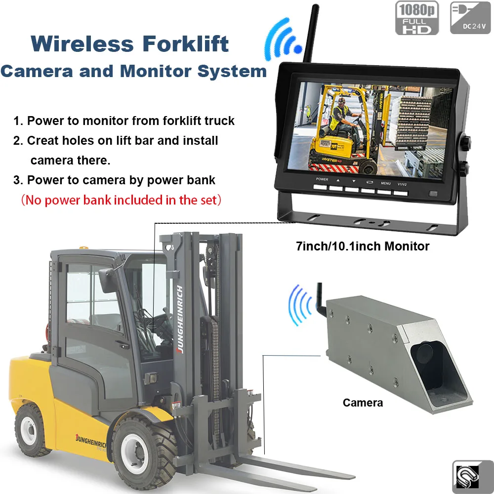 Wireless-Forklift-Camera-Wireless-IP69-Waterproof-7200P-Camera-7-10inch ...