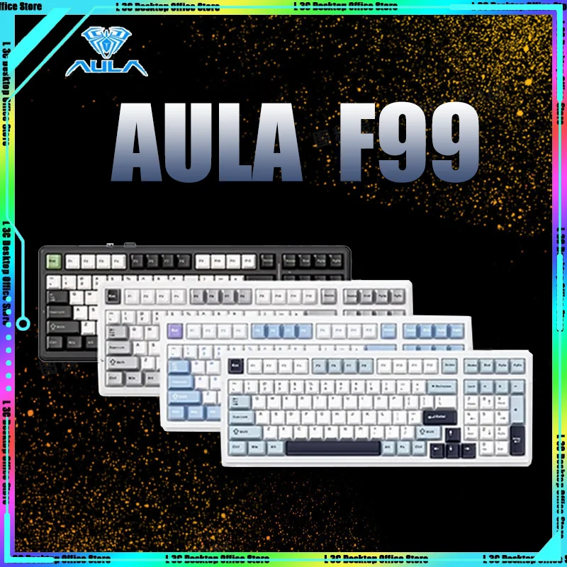 AULA-F99-Customized-Mechanical-Keyboard-Tri-mode-Wireless-Bluetooth ...