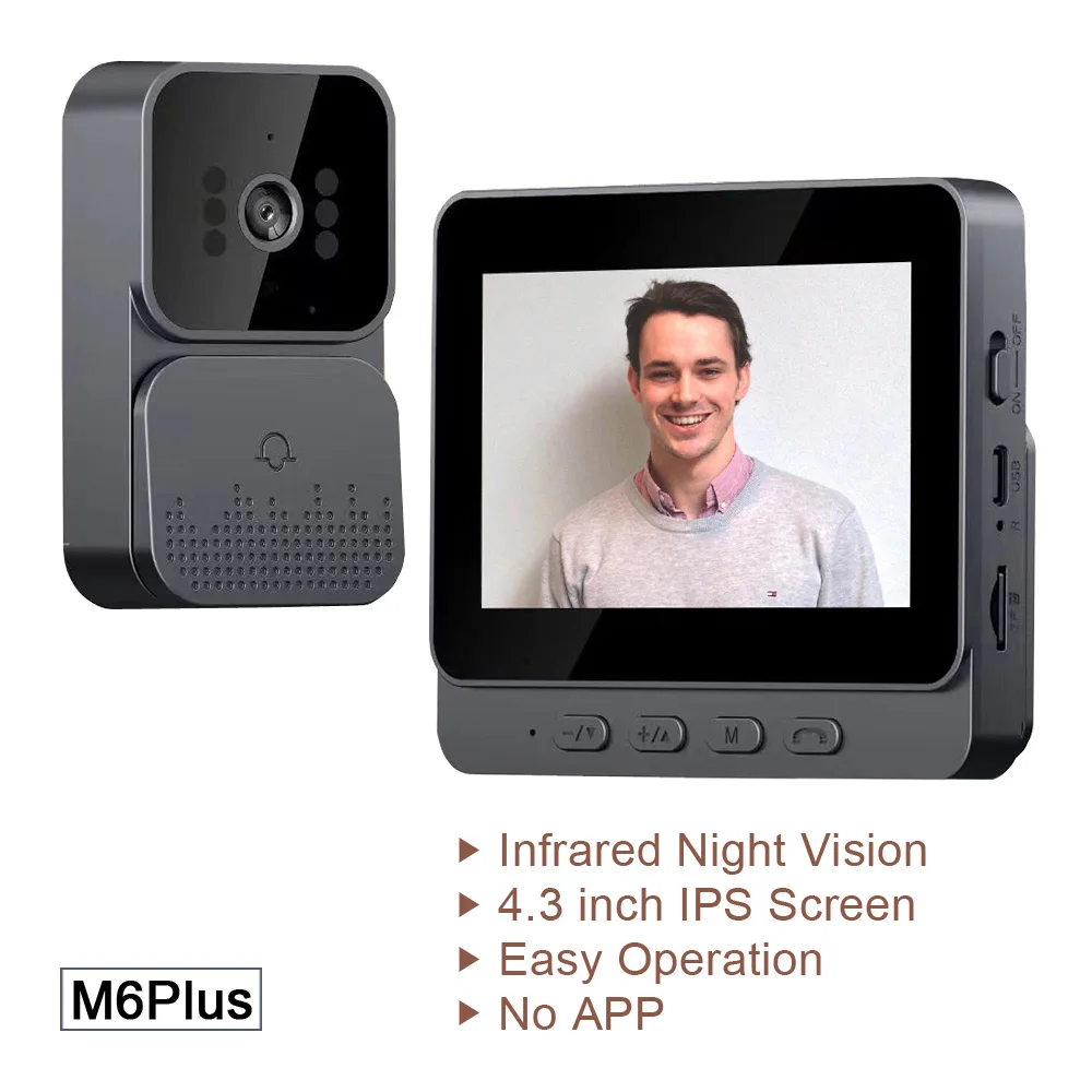 M6Plus-Video-Doorbell-Camera-Wifi-IR-Wireless-Door-Bell-Motion ...