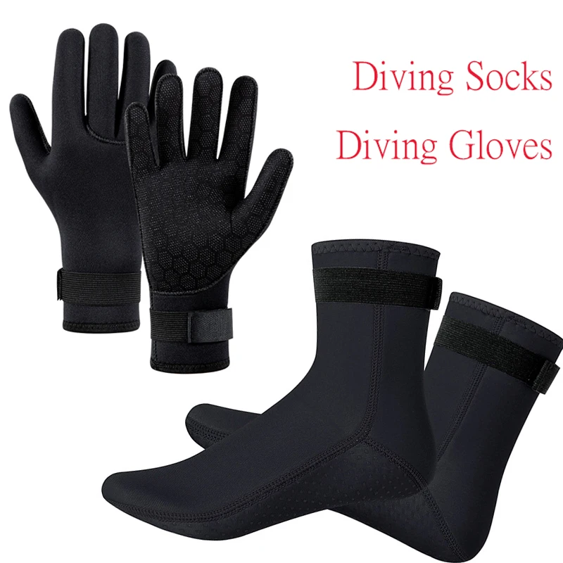 3mm-Neoprene-Diving-Winter-Heated-Gloves-Diving-Socks-Anti-slip ...