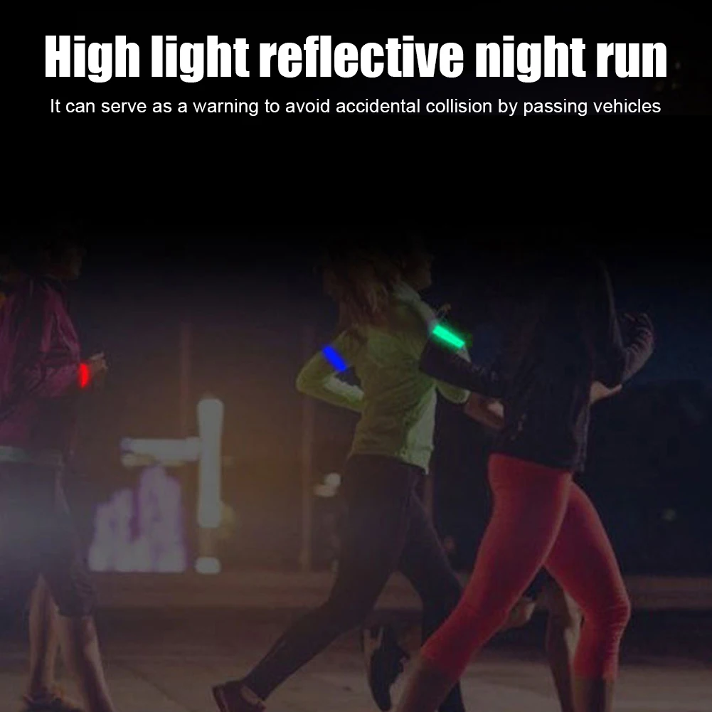 Compression bras,Brassard réfléchissant à LED,Rechargeable par USB ...