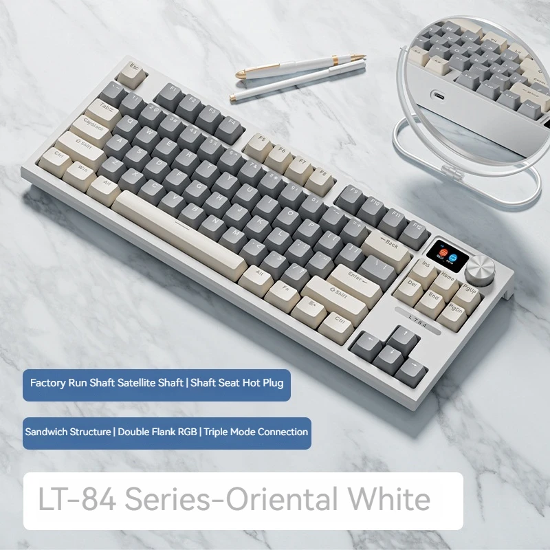 Langtu Lt84 Mechanical Keyboard 84 Keys Full Non-Impact Rgb Backlit ...