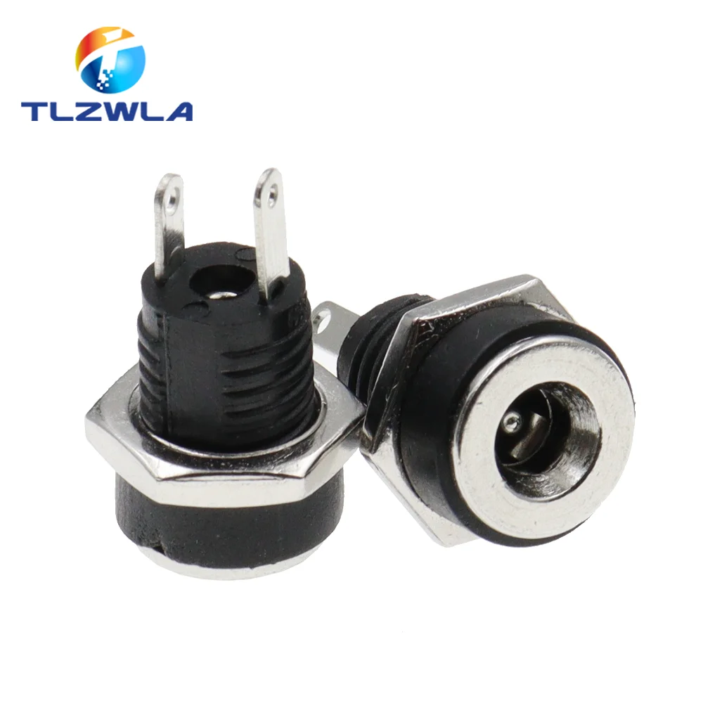 10PCS-DC-022B-3A-12v-for-DC-Power-Supply-Jack-Socket-Female-Panel-Mount ...