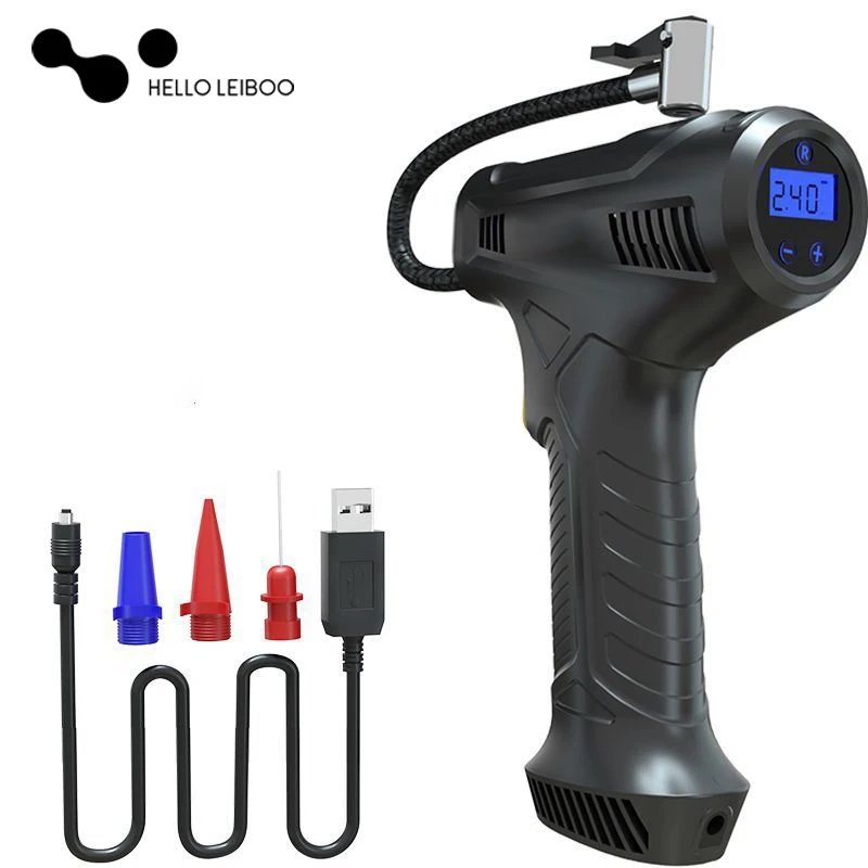 LEIBOO-Car-Air-Pump-Wireless-Electric-Car-Tire-Inflatable-Pump-Portable ...