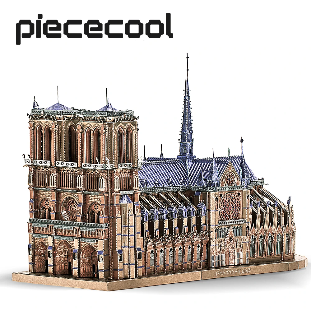 Piececool 3D Metal Puzzle Notre Dame de Paris Model Building Kits DIY ...