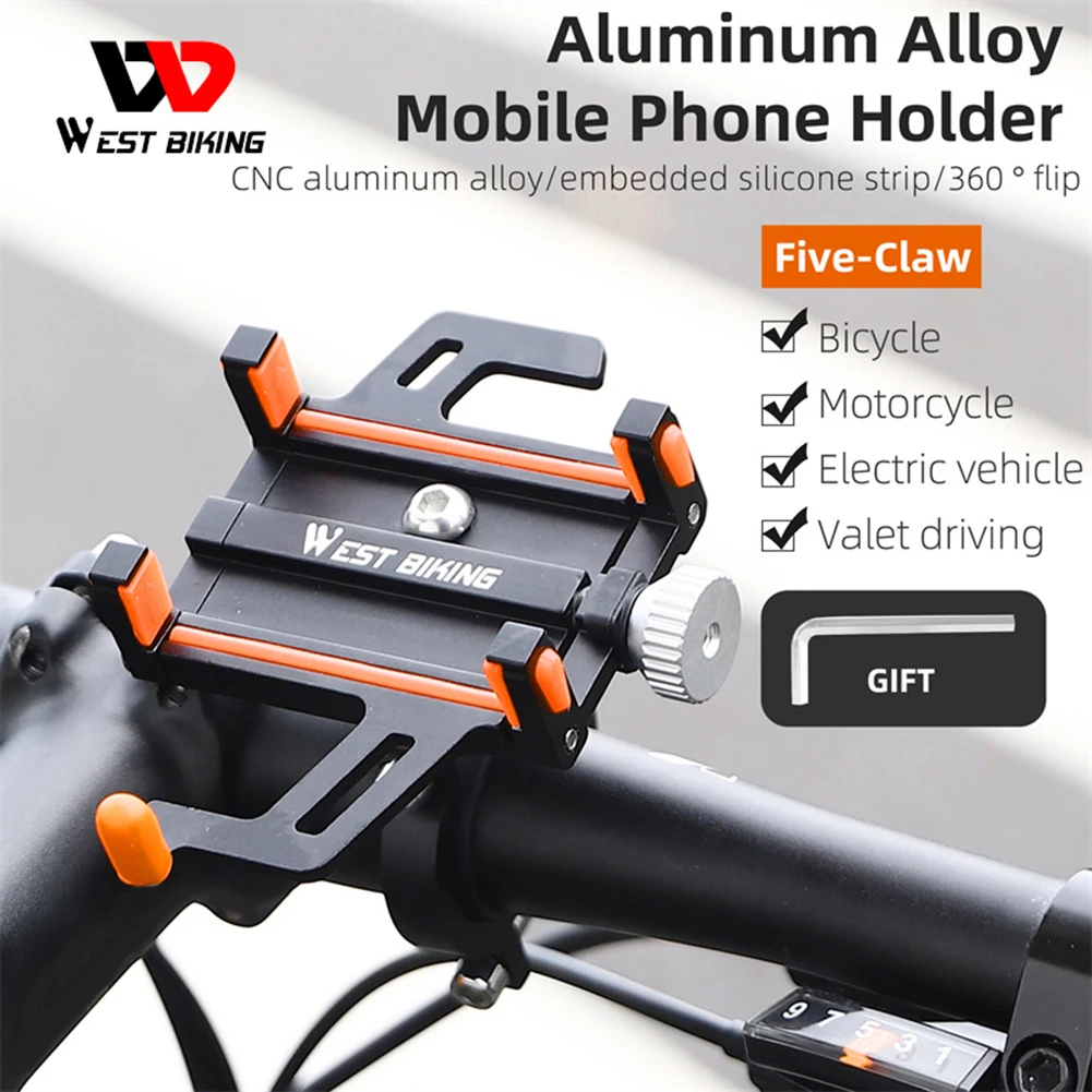 Aluminum-Alloy-Bike-Cellphone-Holder-Motorcycle-Universal-Electric ...