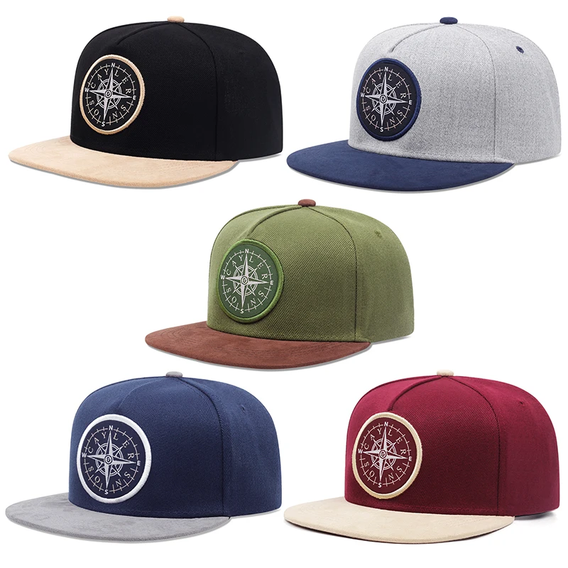 New-Nswe-Compass-Label-Embroidery-Colorblock-Versatile-Men-s-and-Women ...