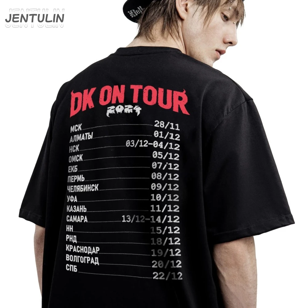 Harajuku Oversized Streetwear Men's Clothing DK ON TOUR Graphic Print ...