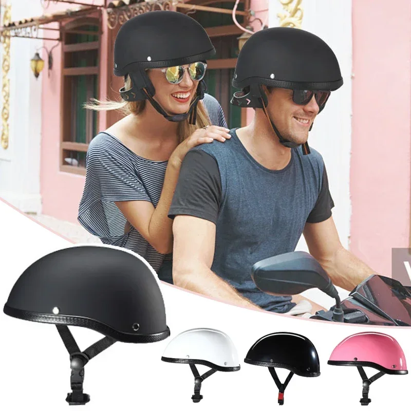 Retro-Motorcycle-Helmet-ABS-Shell-Unisex-Half-Face-Helmet-Motorcycle-Mountain-Bike-Riding-Helmet ...