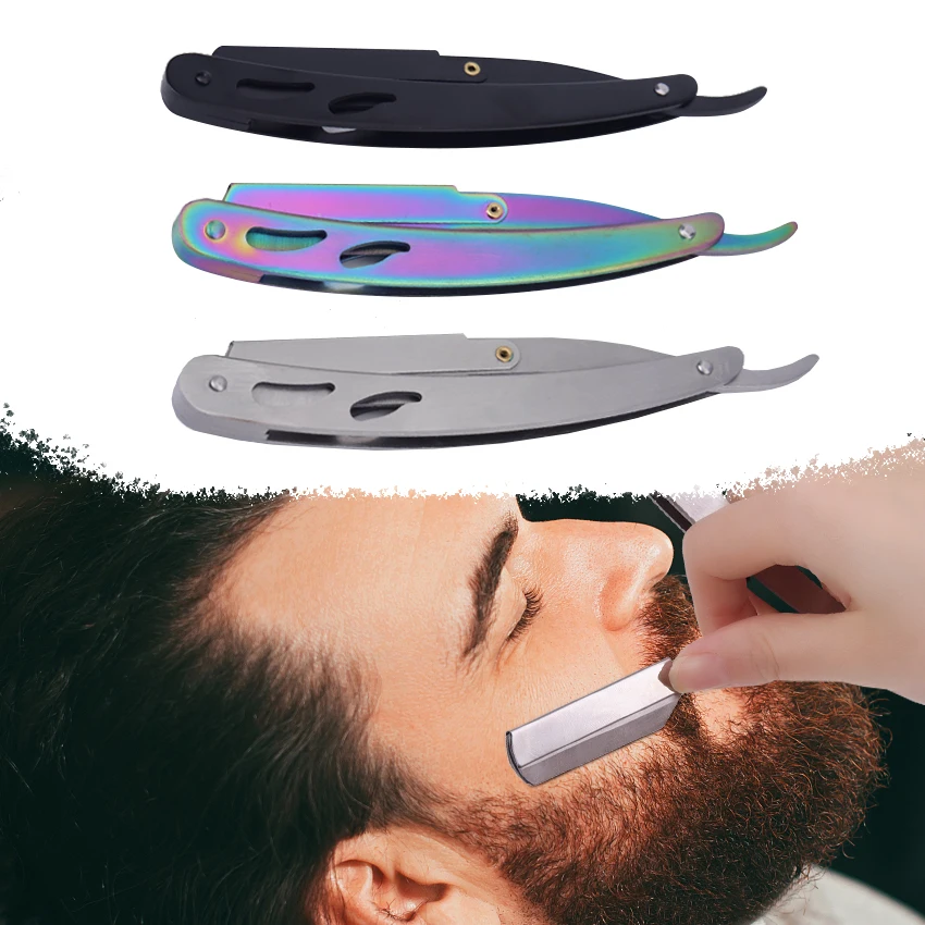 1PC-Men-Straight-Barber-Edge-Razors-Holder-Hair-Shaving-Tools-Safety ...