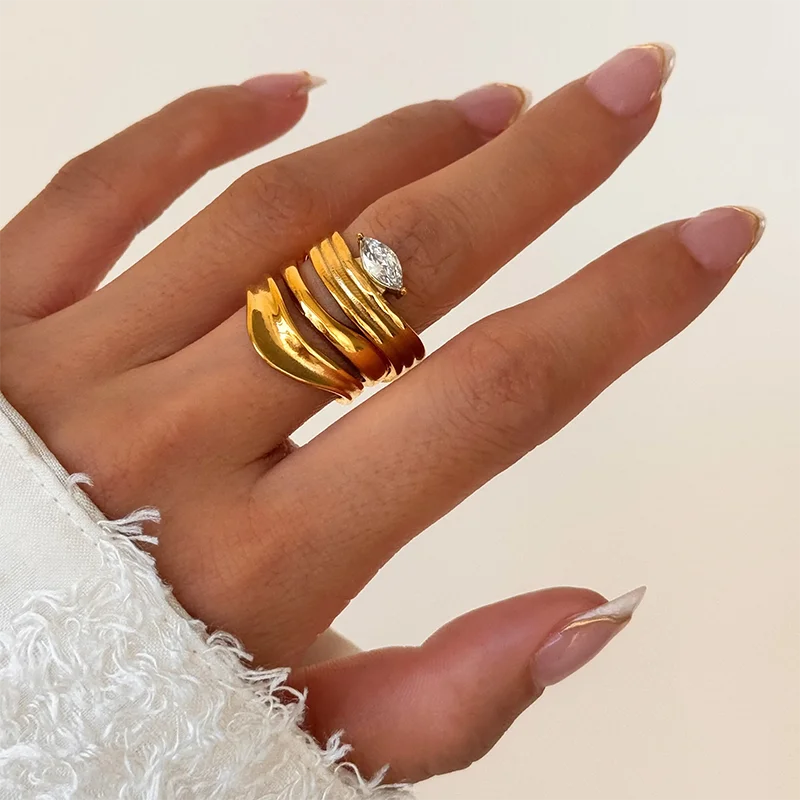 Stainless-steel-rings-for-women-minimalist-dainty-rings-stainless-steel ...