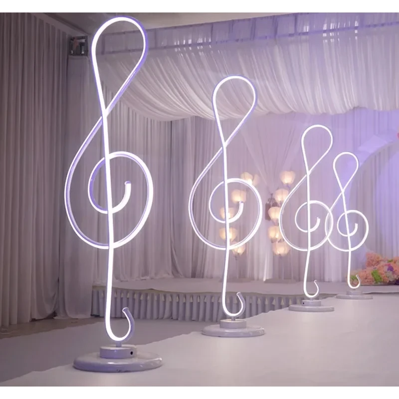 110cm-Height-Musical-Note-Shape-Wedding-Roman-Columns-Led-Light-Up-Road ...