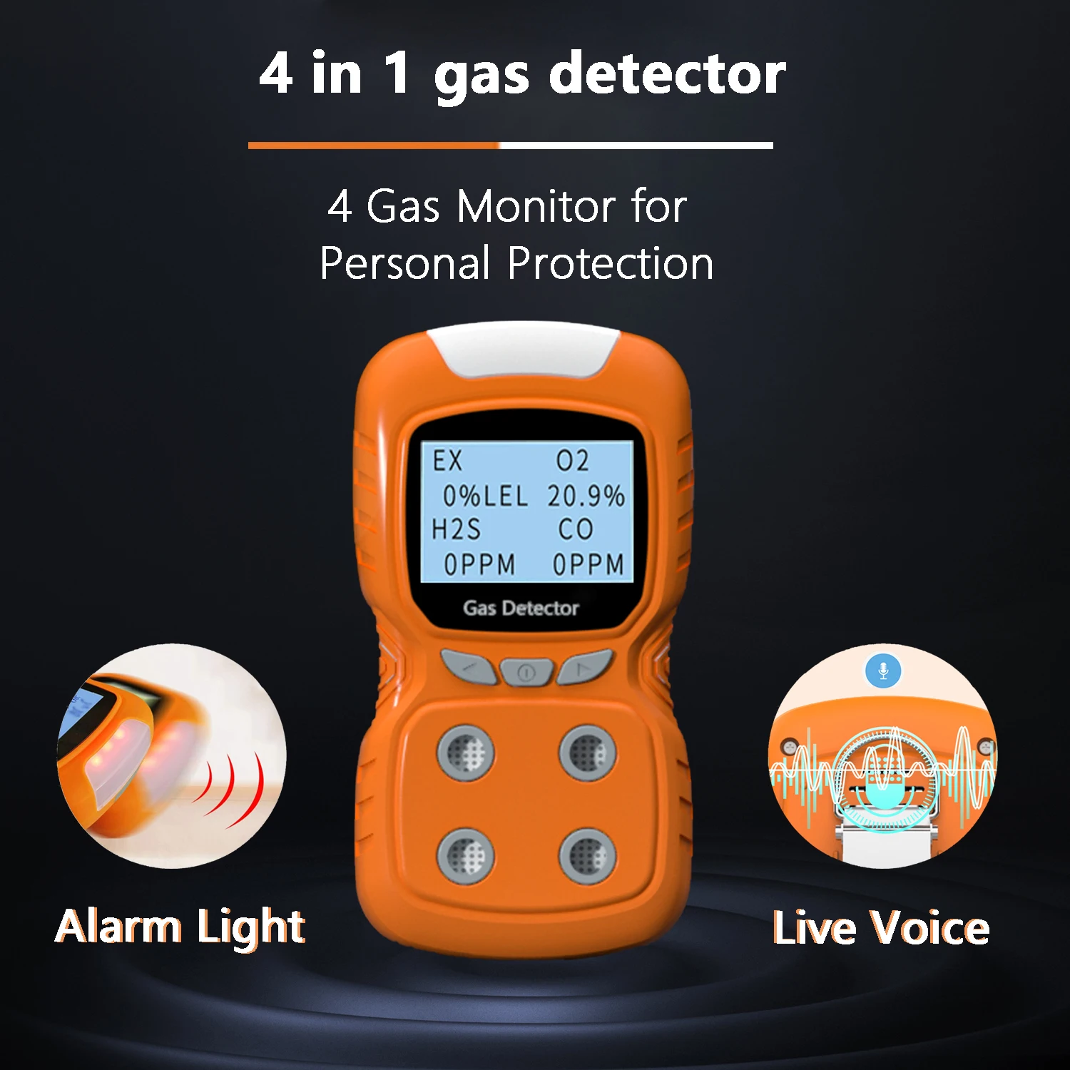 Portable-Gas-Detector-Gas-Clip-4-Gas-Monitor-Meter-Tester-Analyzer ...
