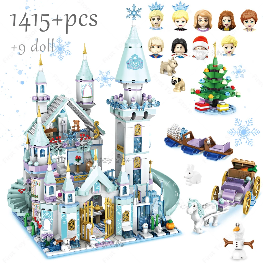 Disney-Frozen-Anna-Elsa-Princess-Castle-Building-Blocks-Kit-Bricks ...