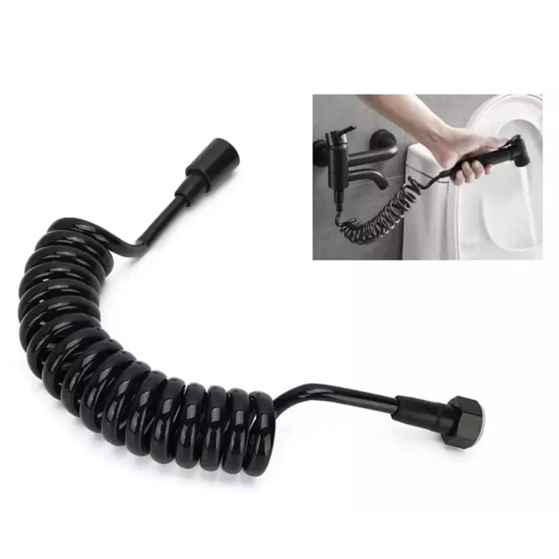 Spring-Shower-Nozzle-Sprinkler-Hose-Soft-Hoses-Flexible-Telescopic-Tube ...