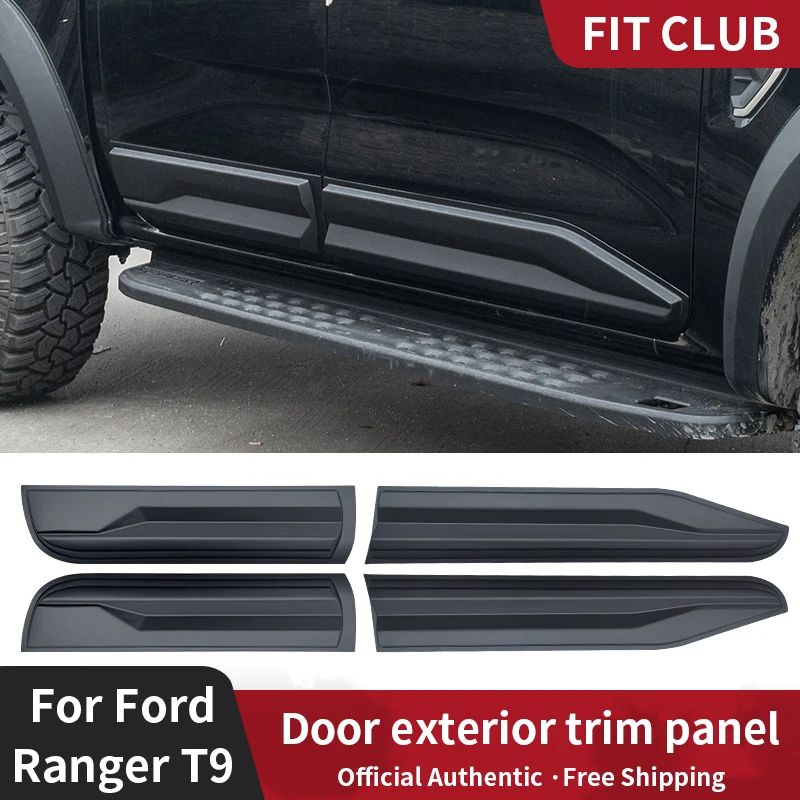 Slim-Matte-Black-Side-Door-Molding-Body-Cladding-For-Ford-Ranger-T9 ...