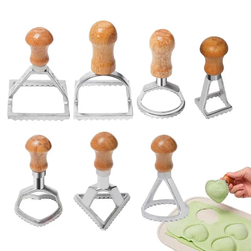 Dumplings-Maker-Mold-Hand-Dough-Press-Dumpling-Clip-DIY-7PCS-Mini ...