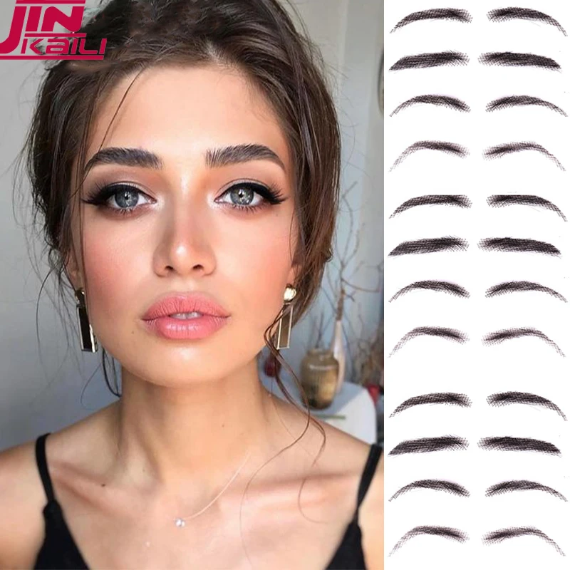 JINKAILI-Synthetic-Lace-False-Eyebrows-Handcrafted-Black-Party-Wedding ...