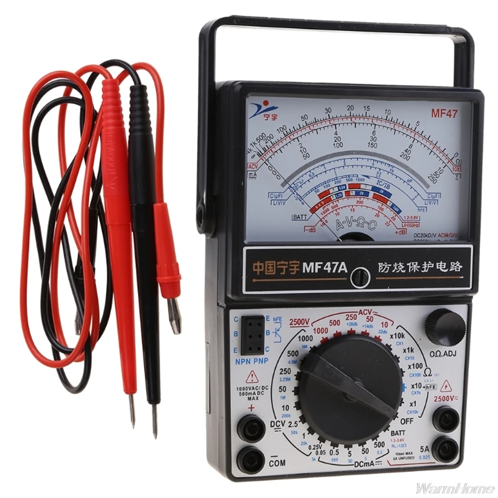 MF47-Pointer-Multimeter-Analog-Display-Pointer-Meter-DC-AC-Voltage ...