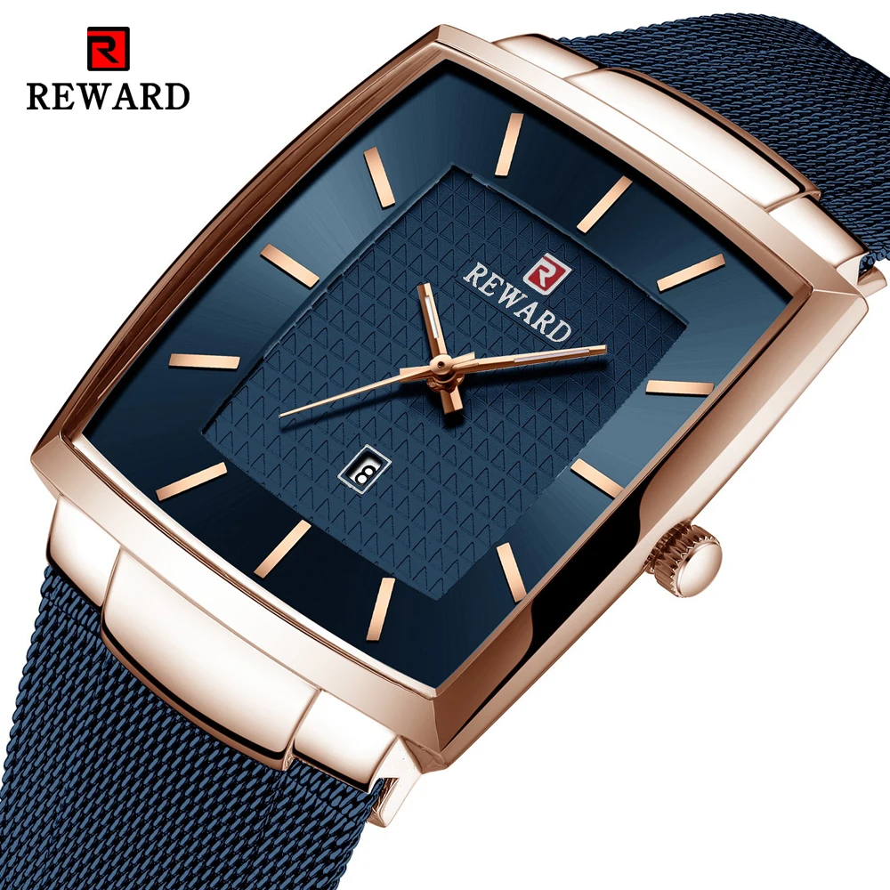 REWARD reloj analógico de acero inoxidable para hombre, accesorio de ...