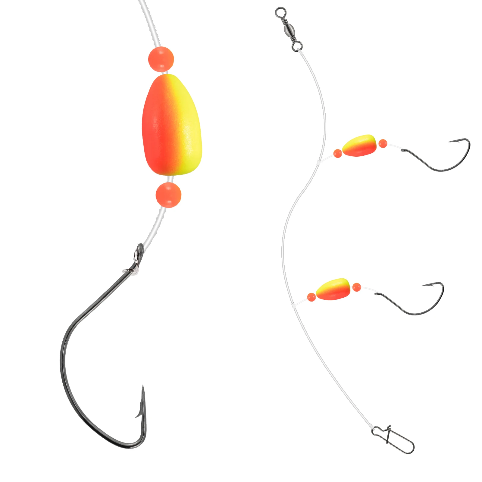 Pompano-Rig-Surf-Fishing-Rig-with-Snell-Float-Saltwater-Live-Bait-Rig ...