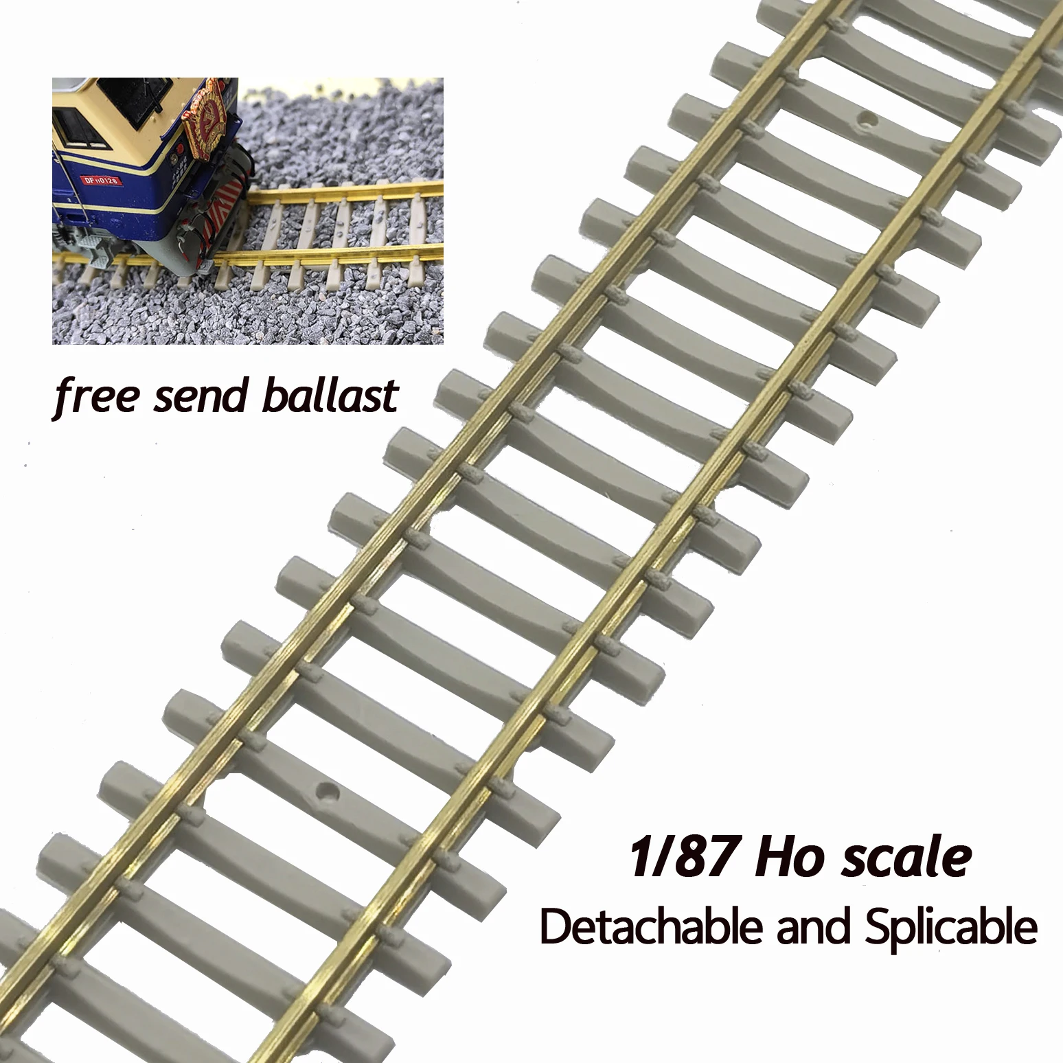 1-3-5pcs-50cm-1-87-scale-train-track-model-simulation-rail-model ...