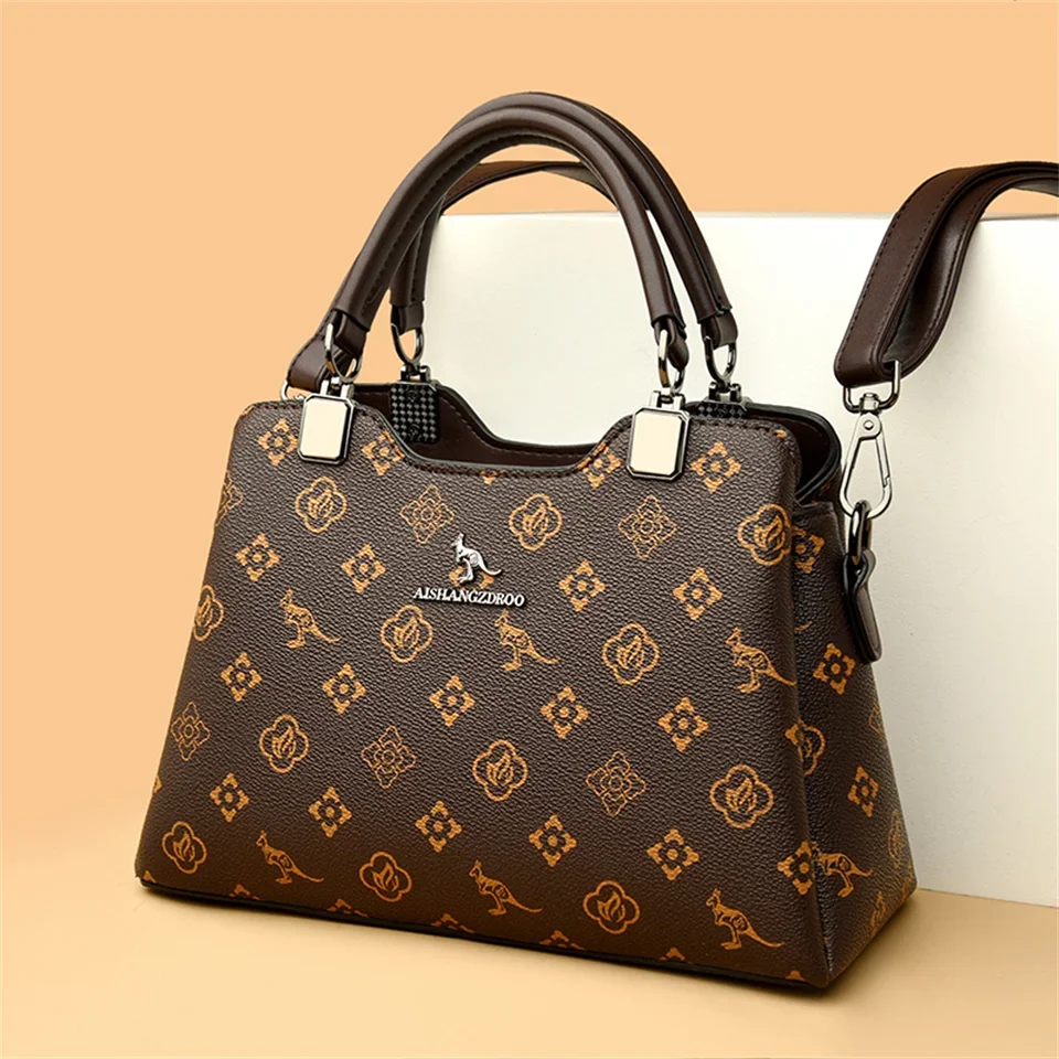 Women-Handbag-Large-Capacity-Multi-Compartment-Leather-Handbag-for-Moms ...