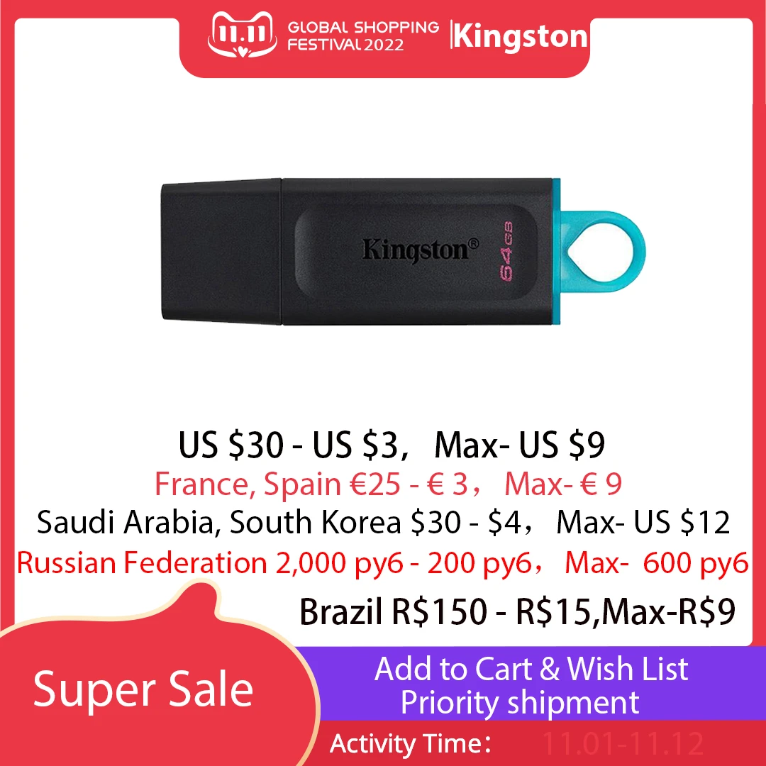 Original Kingston Usb Flash Drives 16gb Datatraveler 100 G3 Pen Drive ...