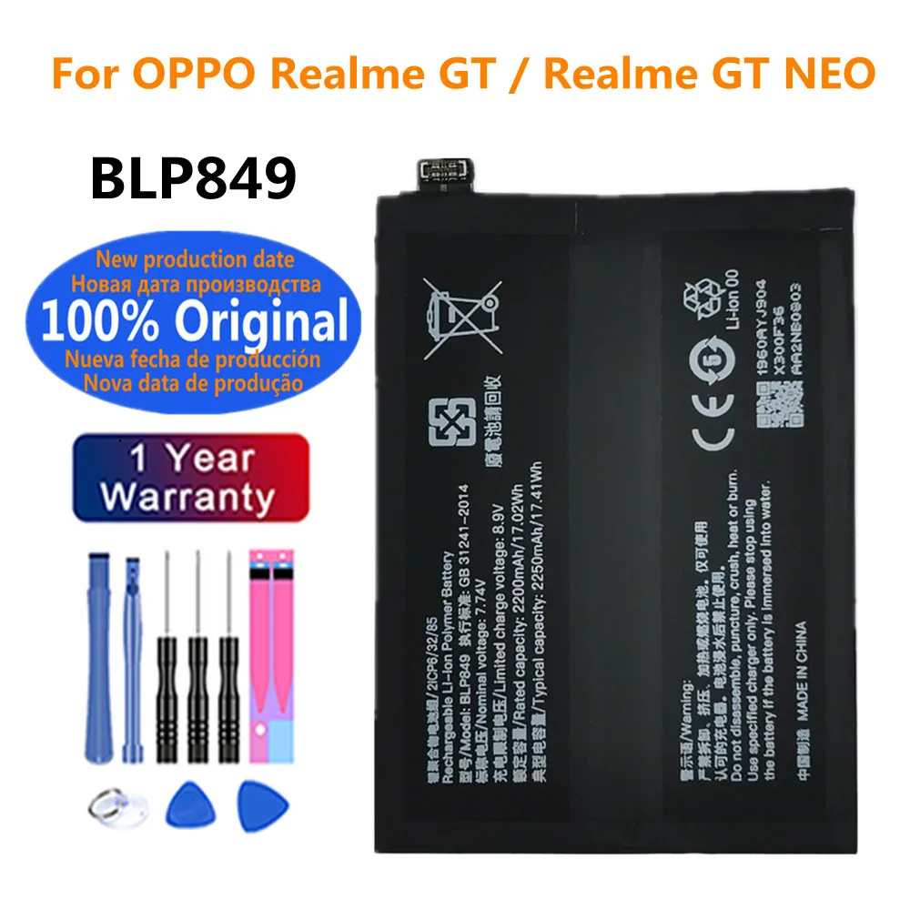 100-Original-New-4500mAh-BLP849-Battery-For-OPPO-Realme-GT-Realme-GT ...
