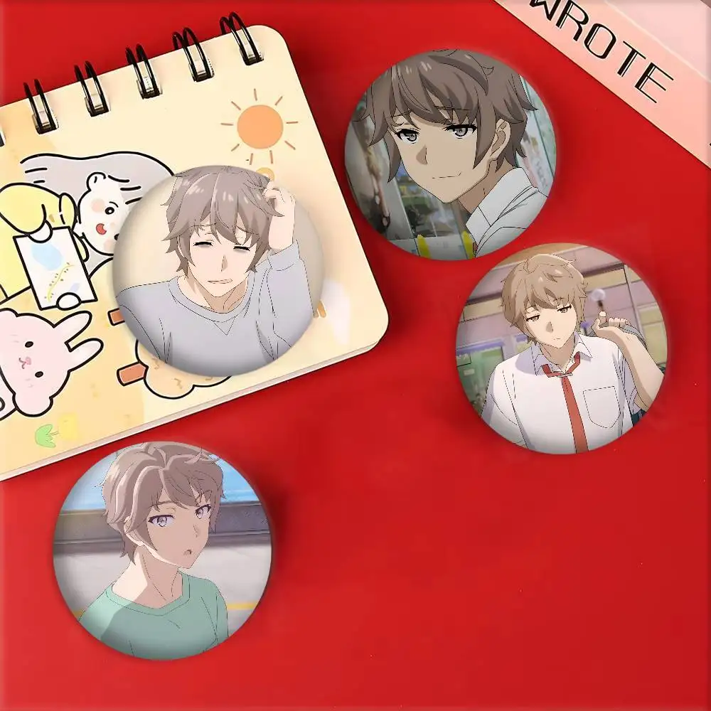Anime R-Rascal D-Does Not Dream Azusagawa Sakuta Badges Round Laser ...