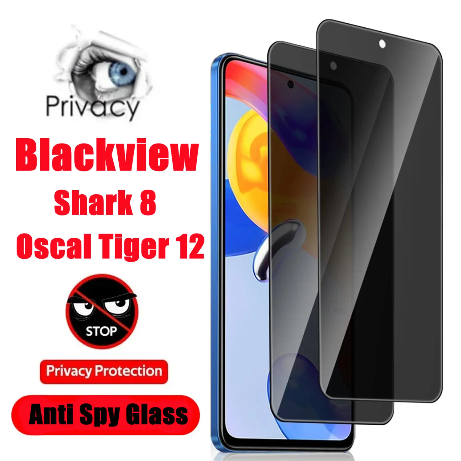 Privacy-Screen-Protectors-For-Blackview-Oscal-Tiger-12-Anti-spy ...