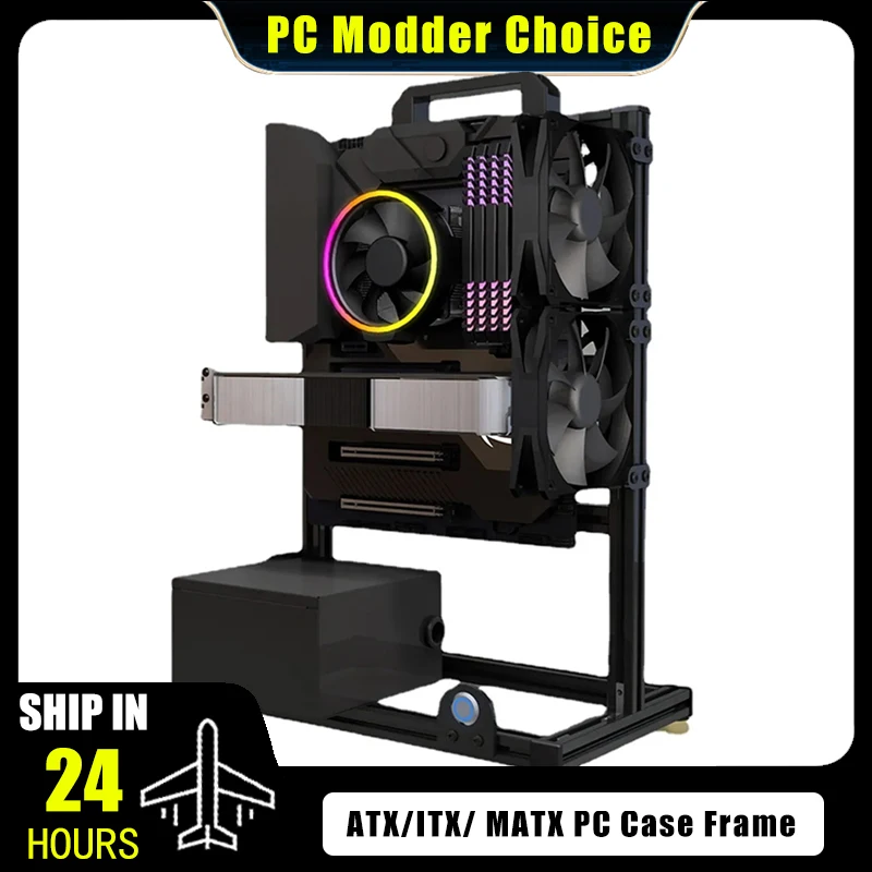 Offener-Computer-geh-use-rahmen-vertikales-Chassis-regal-DIY-Desktop ...