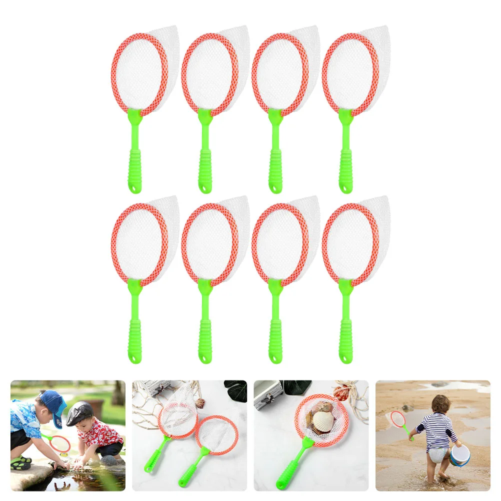 8 Pcs Fishing Net Insect Catching Bug Catcher Trap Small Nets Kids ...
