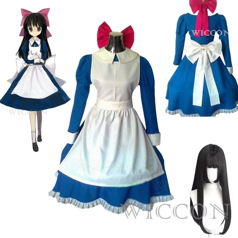 Anime-Mad-Father-Aya-Drevis-Cosplay-Costume-Dress-With-Wig-Maid-Uniform ...