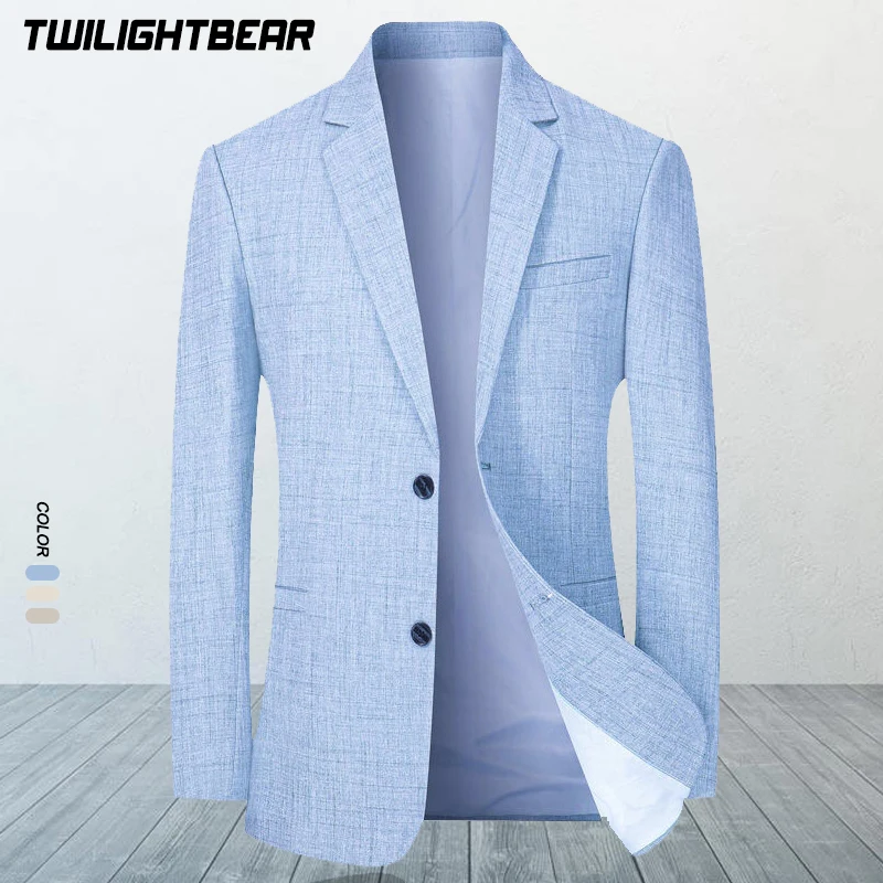 New-Men-s-Suit-Jacket-Thin-Blazers-Spring-Autumn-Solid-Business-Casual ...