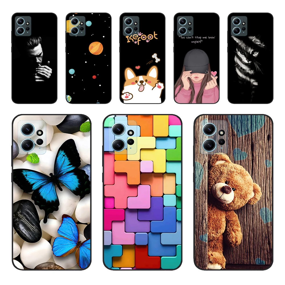 For-Redmi-Note-12-4G-Case-Silicon-Back-Cover-Phone-Case-for-Xiaomi ...