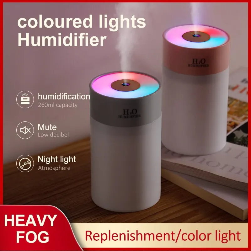 Luminous-Humidifier-Household-Desktop-Small-Water-Supplement-Spray-Air ...