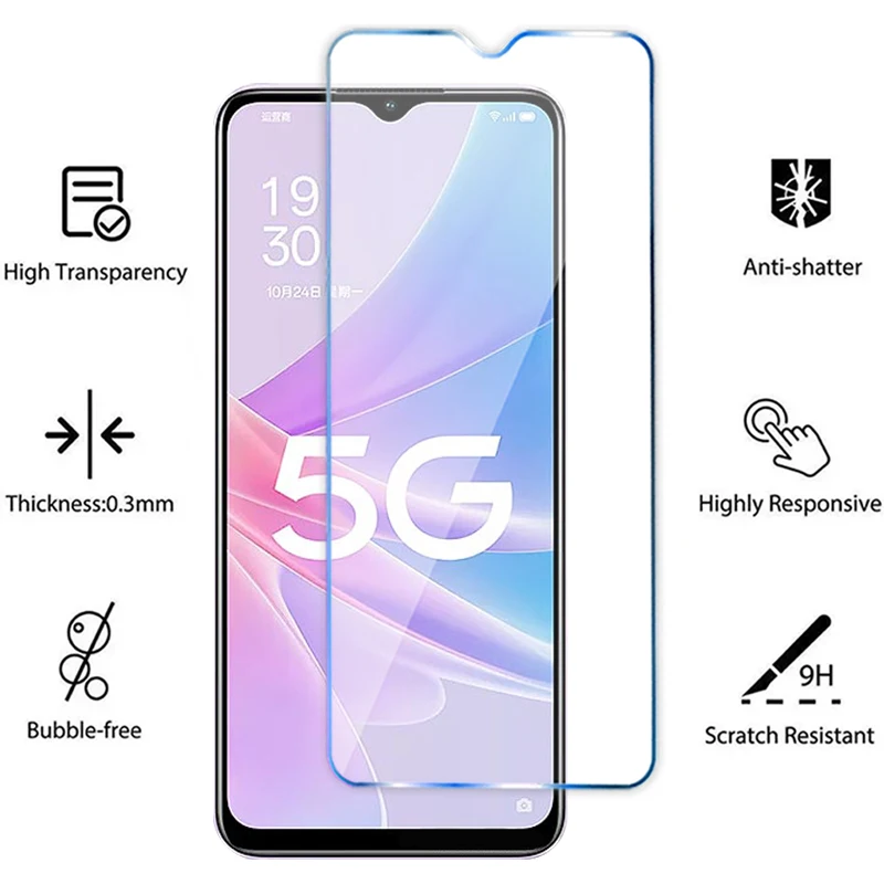 5 - Pack Premium Tempered Glass Screen Protectors for Tempered Glass
