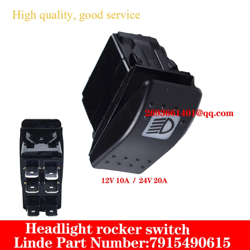 6 Pin Headlight Rocker Switch Use For Linde Forklift 335 388 350 351 ...