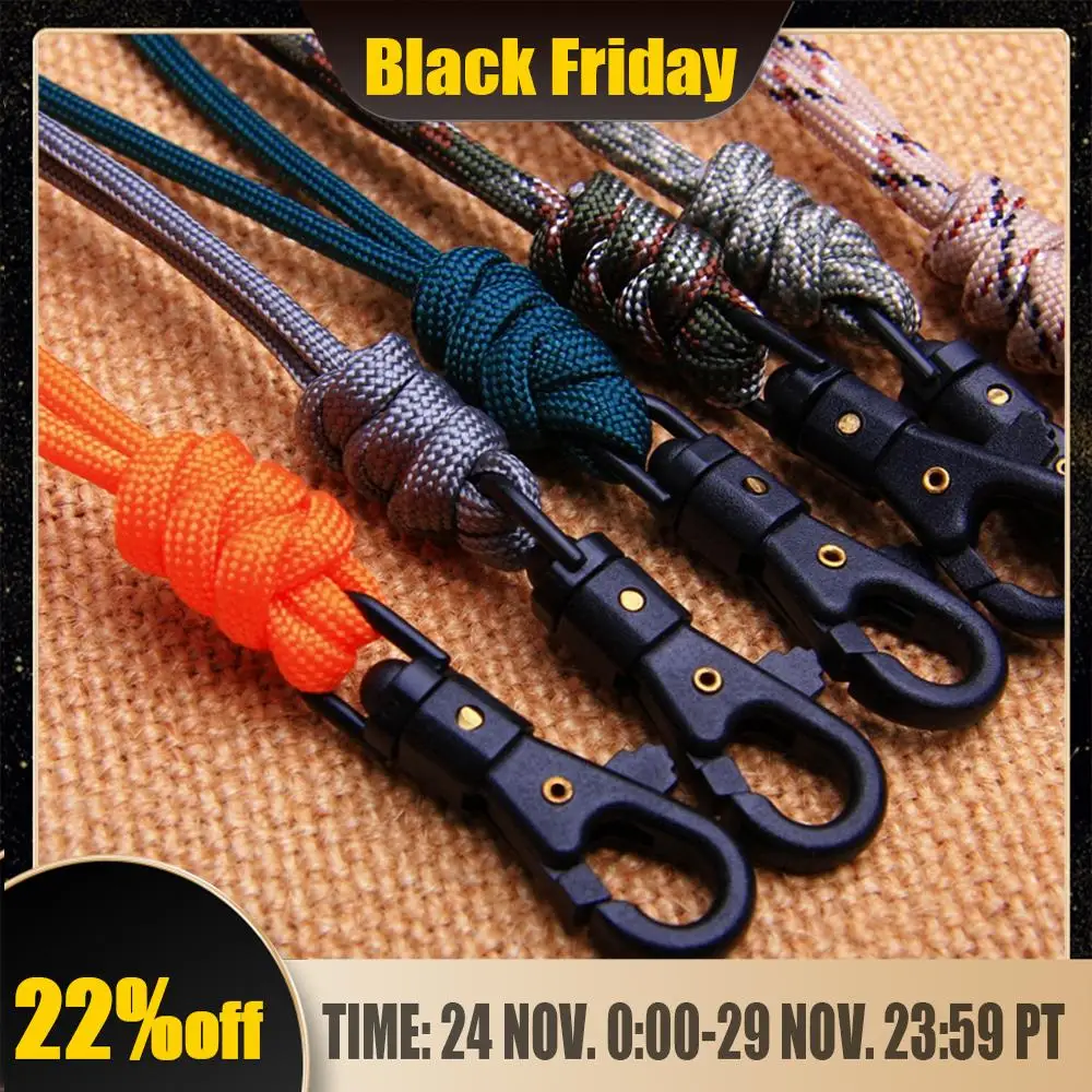 1pc 19 Styles Paracord Keychain Military Braided Nylon Lanyard With ...